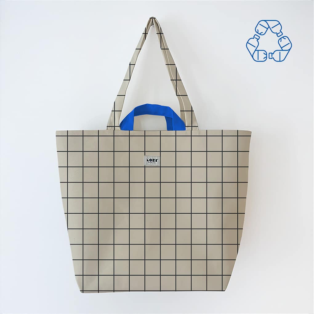 Bolsa con Estampado Cuadriculado Sostenible | Lori Barcelona